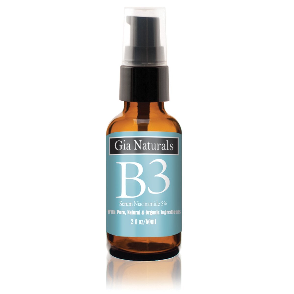 Gia Naturals Pure, Natural and Organic B3 Niacinamide Serum Full 2 OZ size