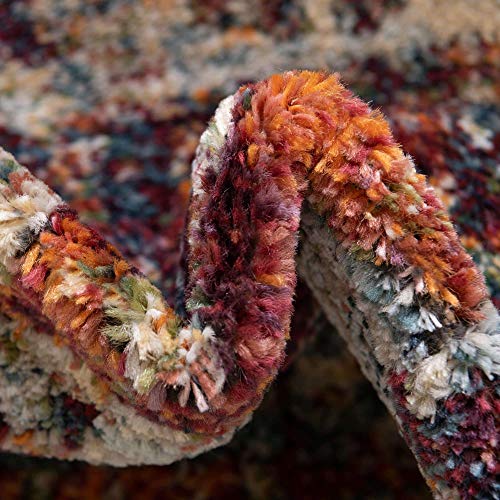 Unique Loom Isabella Collection Distressed Botanical Multi Area Rug (9' 0 x 12' 0)