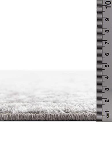 Unique Loom Sofia Collection Area Rug - Grand (10' x 14' 1" Rectangle, Light Gray/Ivory)