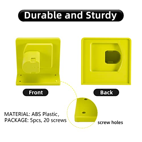 5 Packs Tool Holder Dock Mount for Ryobi 18V Drill Tools Holder, Hanger(lot of 5,Green)