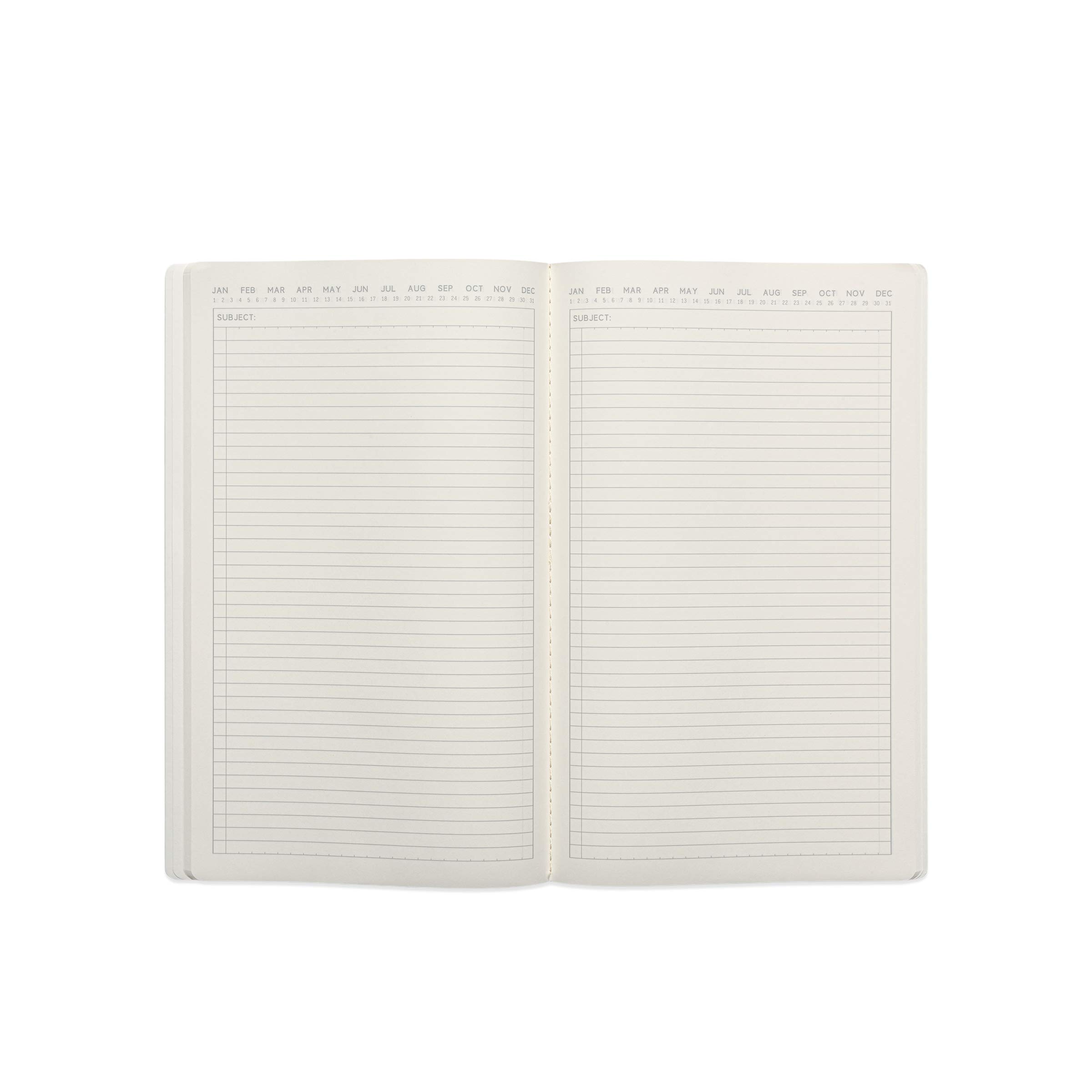 DesignWorks Ink Standard Issue No. 17 Hardcover Cloth Green 7.25" x 11.75" Tall Notebook Journal with 96 Lined Pages - Perfect for Office Work, Writing, and Journaling