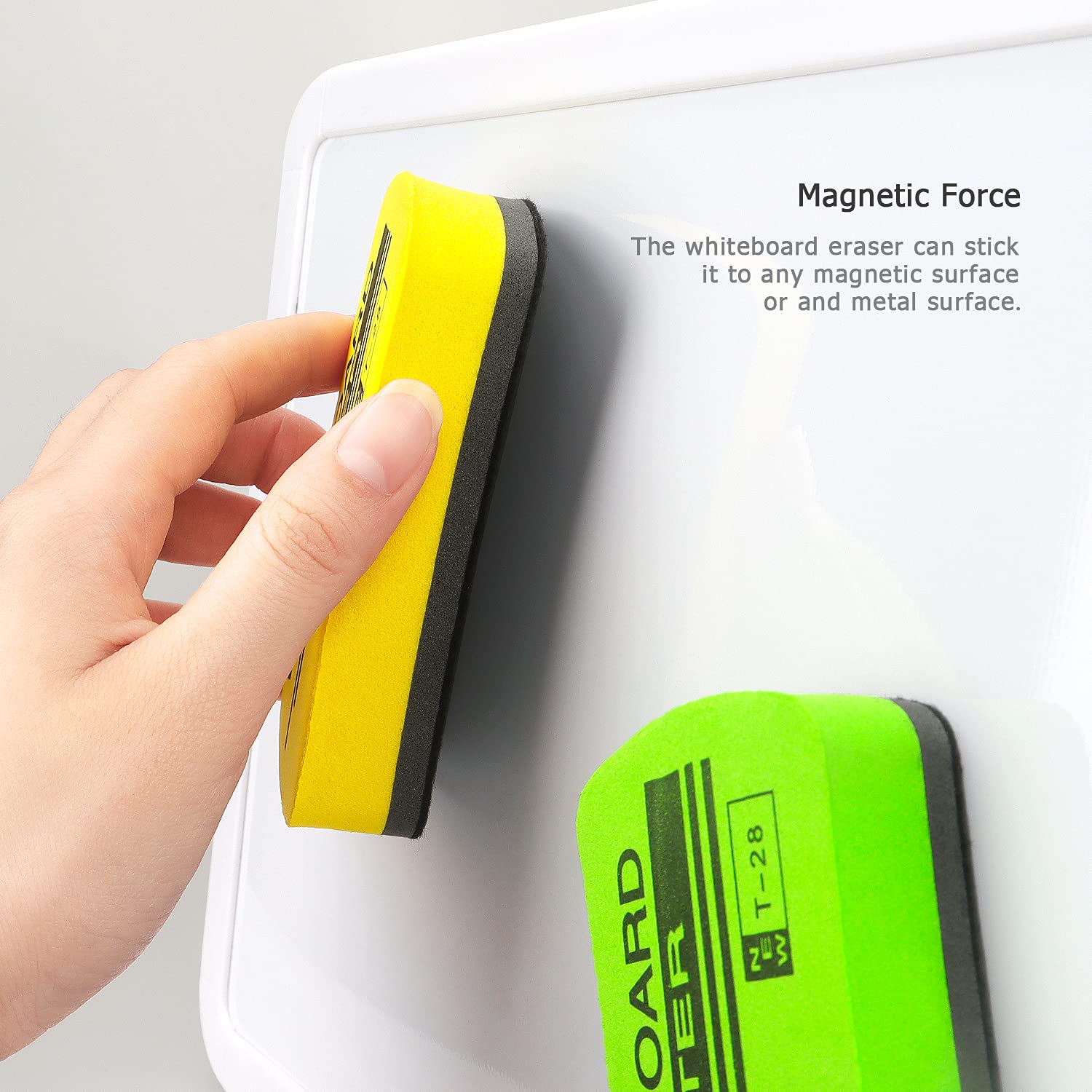 6 Pack White Board Erasers Magnetic Whiteboard Dry Eraser for White Board, Whiteboard Erasers for Kids Classroom, 6 Colors