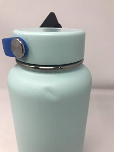 Hydro Flask 32 oz Water Bottle - Stainless Steel & Vacuum Insulated - Wide Mouth with Leak Proof Flex Cap - Limited Edition Colors (Aquamarine)