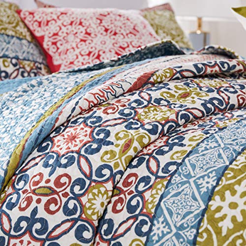 Greenland Home Shangri-La Quilt Set, 3-Piece Full/Queen, Multi