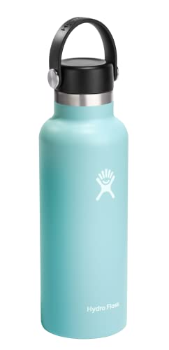 Hydro Flask 18 oz Standard Mouth with Flex Cap Stainless Steel Reusable Water Bottle Dew - Vacuum Insulated, Dishwasher Safe, BPA-Free, Non-Toxic