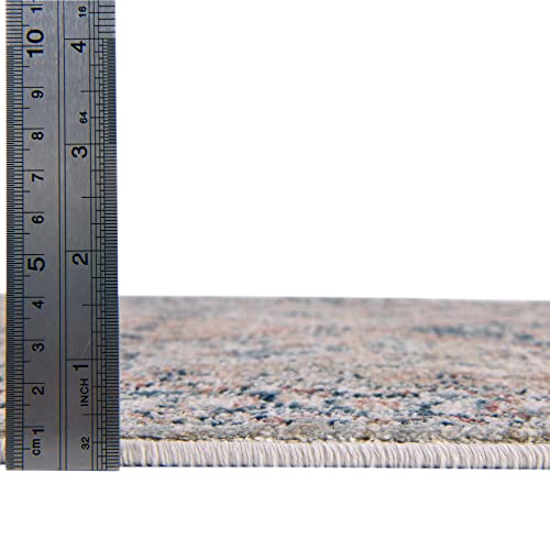 Unique Loom Newport Collection Area Rug - Rosecliff (Round 10' 2" x 10' 2", Multi/Blue)