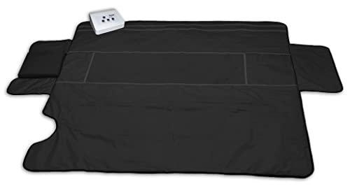 1Love Professional Sauna Blanket Zero EMF Technology, Durable Waterproof Nylon - Black, Far Infrared Therapy, 360° Complete Coverage