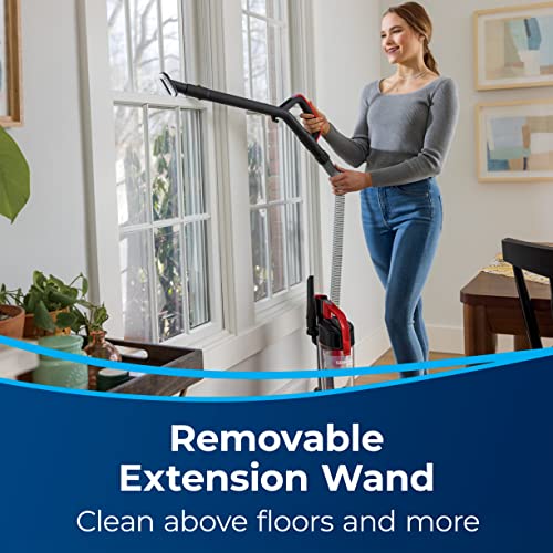 BISSELL CleanView Compact Upright Vacuum, Fits In Dorm Rooms & Apartments, Lightweight with Powerful Suction and Removable Extension Wand, 3508