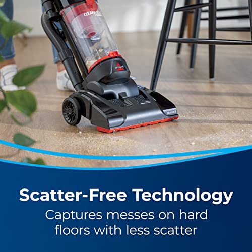 BISSELL CleanView Compact Upright Vacuum, Fits In Dorm Rooms & Apartments, Lightweight with Powerful Suction and Removable Extension Wand, 3508