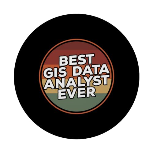 Vintage Best GIS Data Analyst Ever PopSockets Standard PopGrip