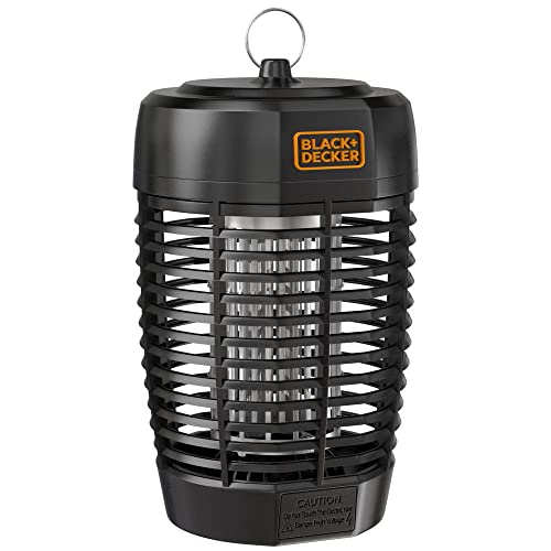 BLACK+DECKER Bug Zapper- Mosquito Repellent Outdoor & Fly Traps for Indoors- Mosquito Killer & Fly Zapper - Gnat & Moth Traps for Home, Deck, Garden, Patio & More
