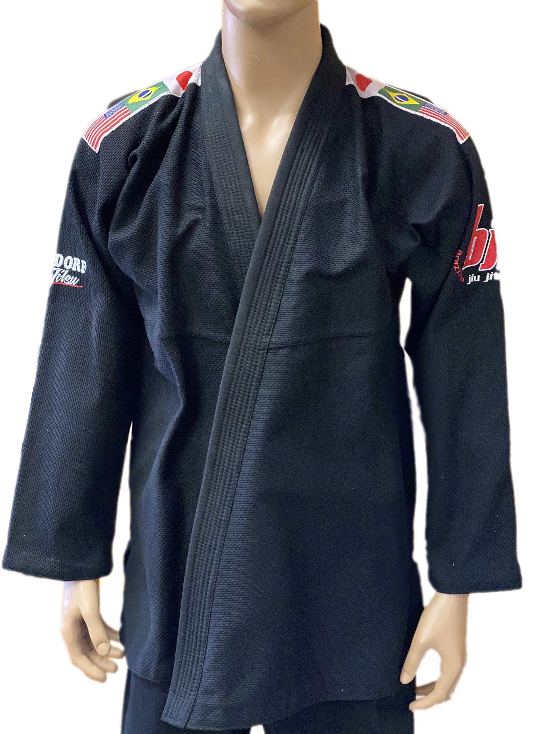 Woldorf USA BJJ GI for Men IBJJF Kimono BJJ Jiujitsu GIS Preshrunk Fabric & Free Belt. Fighting Uniform, Training Uniforms, Ultra Light Weight Uniforms