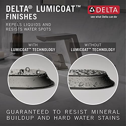 Delta Faucet T2743-KS-PR Trillian Deck-Mount Without Diverter, Lumicoat Black Stainless