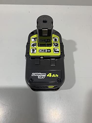 Ryobi P197 Battery ONE + (PLUS) Compatible Replaces P108 Rechargeable Lithium Ion 18 v Volt 4.0 Ah / 72 Wh UL Listed Faster Recharge Single Battery with Fuel Gage