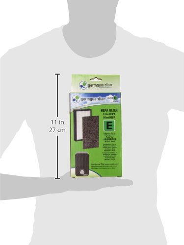 Guardian Technologies GermGuardian Air Purifier Filter FLT4100 Genuine HEPA Replacement Filter E for AC4100, AC4100CA AC4150BL, AC4150PCA Germ Guardian Air Purifiers