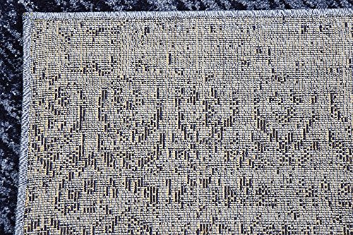 Unique Loom Del Mar Collection Area Rug-Transitional Inspired with Modern Contemporary Design, Rectangular 4' 0" x 6' 0", Blue/Navy Blue