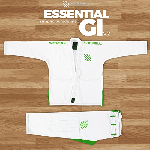 Sanabul Essential BJJ Gi for Women Brazilian Jiu Jitsu Gi for Women Lightweight Preshrunk Fabric - White, W4