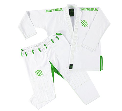 Sanabul Essential BJJ Gi for Women Brazilian Jiu Jitsu Gi for Women Lightweight Preshrunk Fabric - White, W4