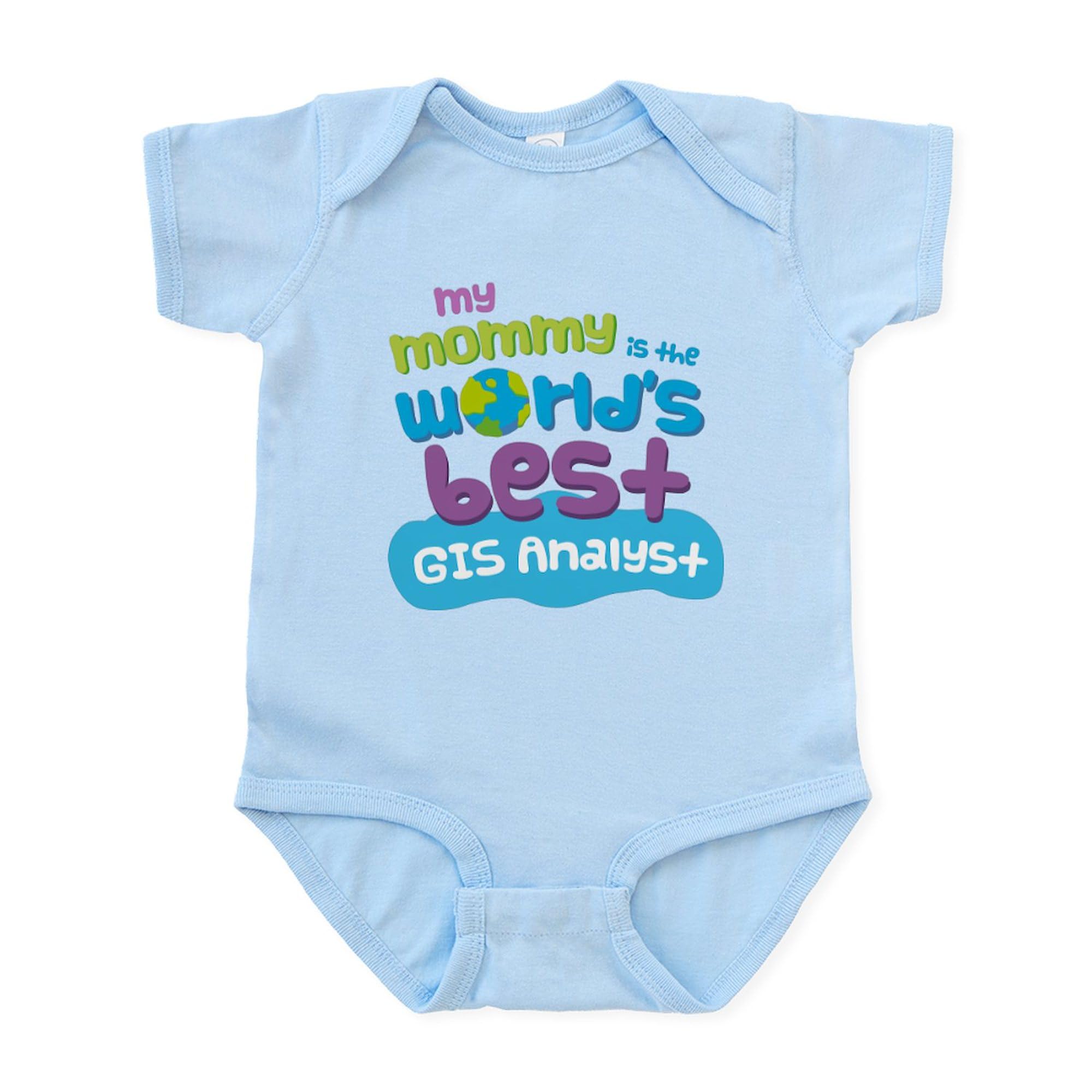 CafePress GIS Analyst Gift for Kids Infant Bodysuit Cute Infant Bodysuit Baby Romper Sky Blue