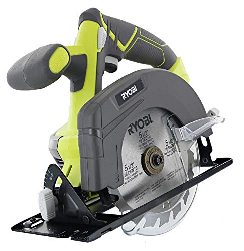 Ryobi One P505 18V Lithium Ion Cordless 5 1/2" 4,700 RPM Circular Saw (Battery Not Included, Power Tool Only), Green