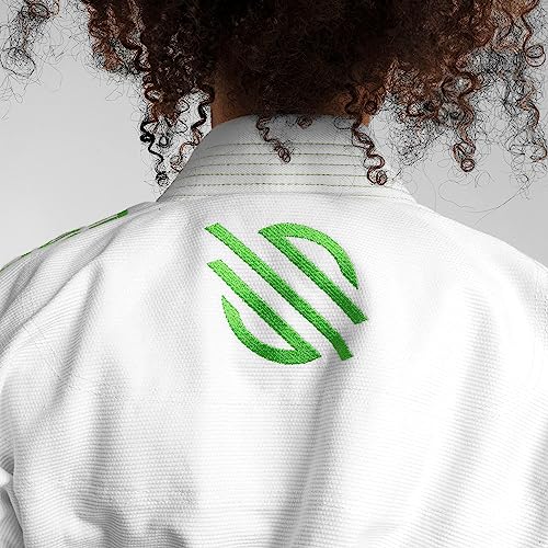 Sanabul Essential BJJ Gi for Women Brazilian Jiu Jitsu Gi for Women Lightweight Preshrunk Fabric - White, W4