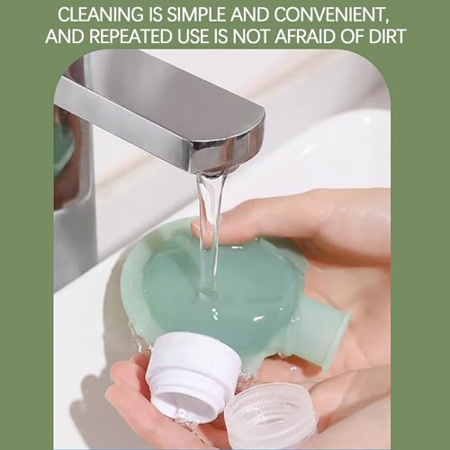 3Pcs Set Travel Bottles For Toiletries, Portable Silicone Travel Refillable Toiletry Bottle, 90ml/3oz Leakproof Squeezable Containers, for Shampoo, Conditioner, Lotion, Body Wash (S)