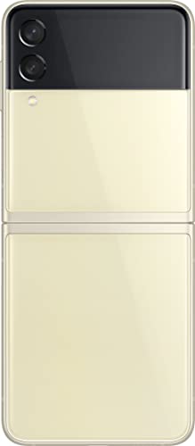 SAMSUNG Galaxy Z Flip 3 5G, US Version, 256GB, Cream - Unlocked (Renewed)
