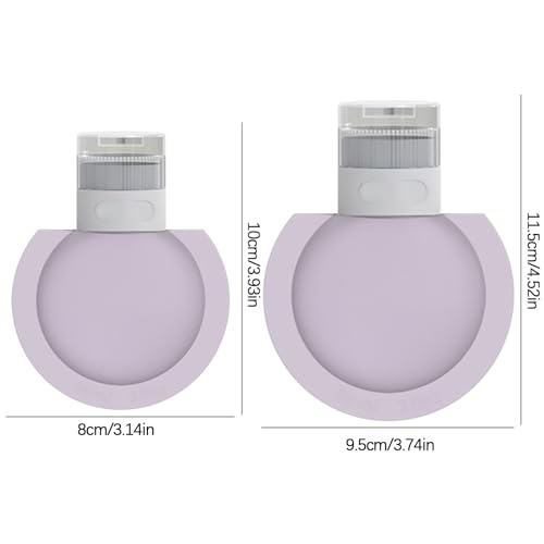 3Pcs Set Travel Bottles For Toiletries, Portable Silicone Travel Refillable Toiletry Bottle, 90ml/3oz Leakproof Squeezable Containers, for Shampoo, Conditioner, Lotion, Body Wash (S)