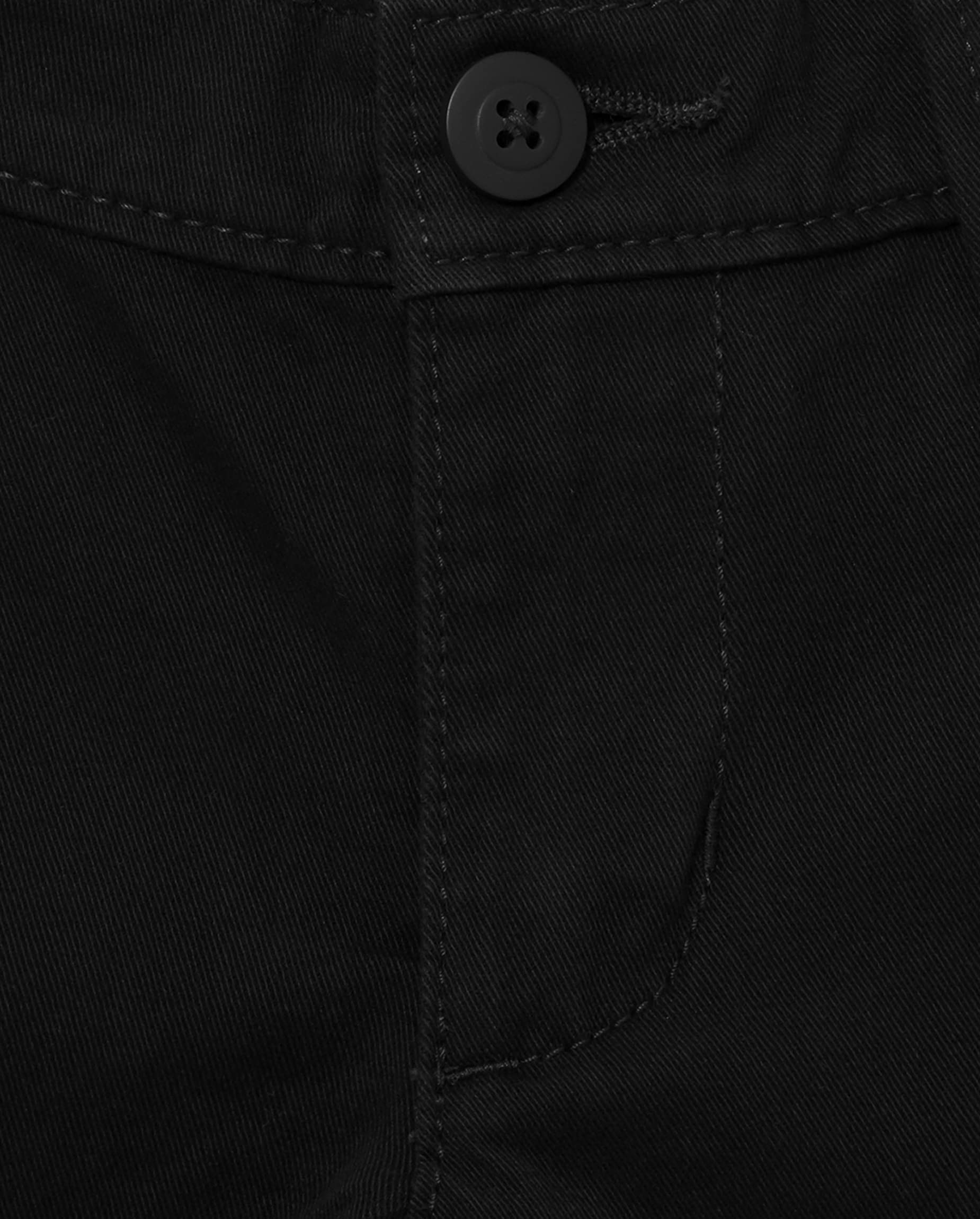 The Children's Place girls Bootcut Chino School Uniform Pants, Black Single, 8 US