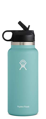 Hydro Flask Wide Mouth Straw Lid - Stainless Steel Reusable Water Bottle -Â Vacuum Insulated, Dishwasher Safe, BPA-Free, Non-Toxic