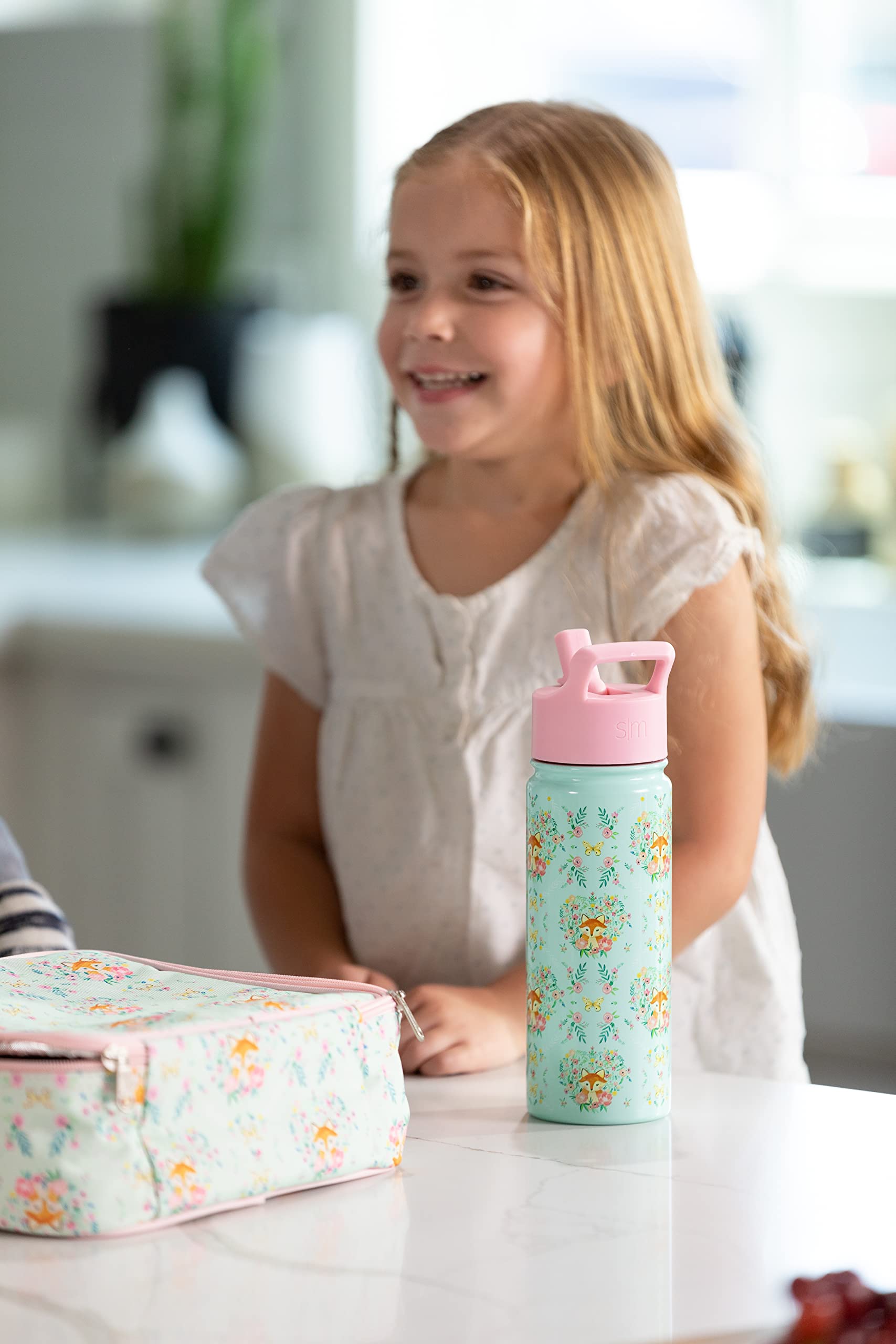 Simple Modern Disney Mickey Mouse Kids Water Bottle with Straw Lid | Reusable Insulated Stainless Steel Cup for Boys, School | Summit Collection | 18oz, Mickey Mouse Retro