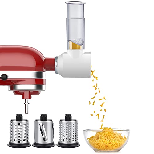 Slicer Shredder Attachment for KitchenAid Stand Mixers, Vegetable Slicer Attachment for Kitchenaid, Cheese Grater Attachment for KitchenAid by Gvode