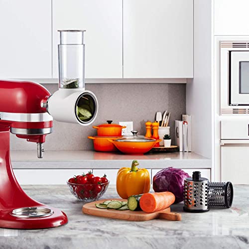 Slicer Shredder Attachment for KitchenAid Stand Mixers, Vegetable Slicer Attachment for Kitchenaid, Cheese Grater Attachment for KitchenAid by Gvode