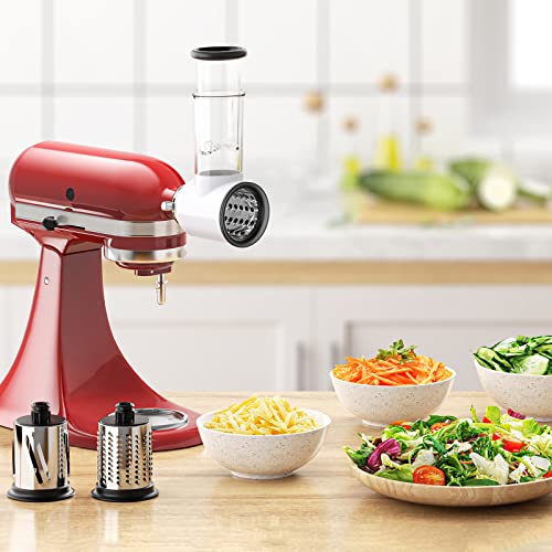 Slicer Shredder Attachment for KitchenAid Stand Mixers, Vegetable Slicer Attachment for Kitchenaid, Cheese Grater Attachment for KitchenAid by Gvode