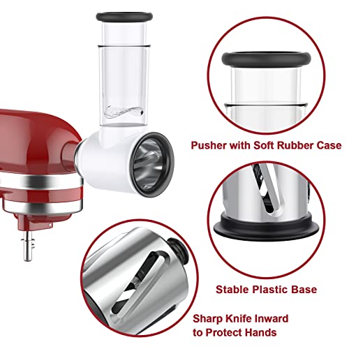 Slicer Shredder Attachment for KitchenAid Stand Mixers, Vegetable Slicer Attachment for Kitchenaid, Cheese Grater Attachment for KitchenAid by Gvode