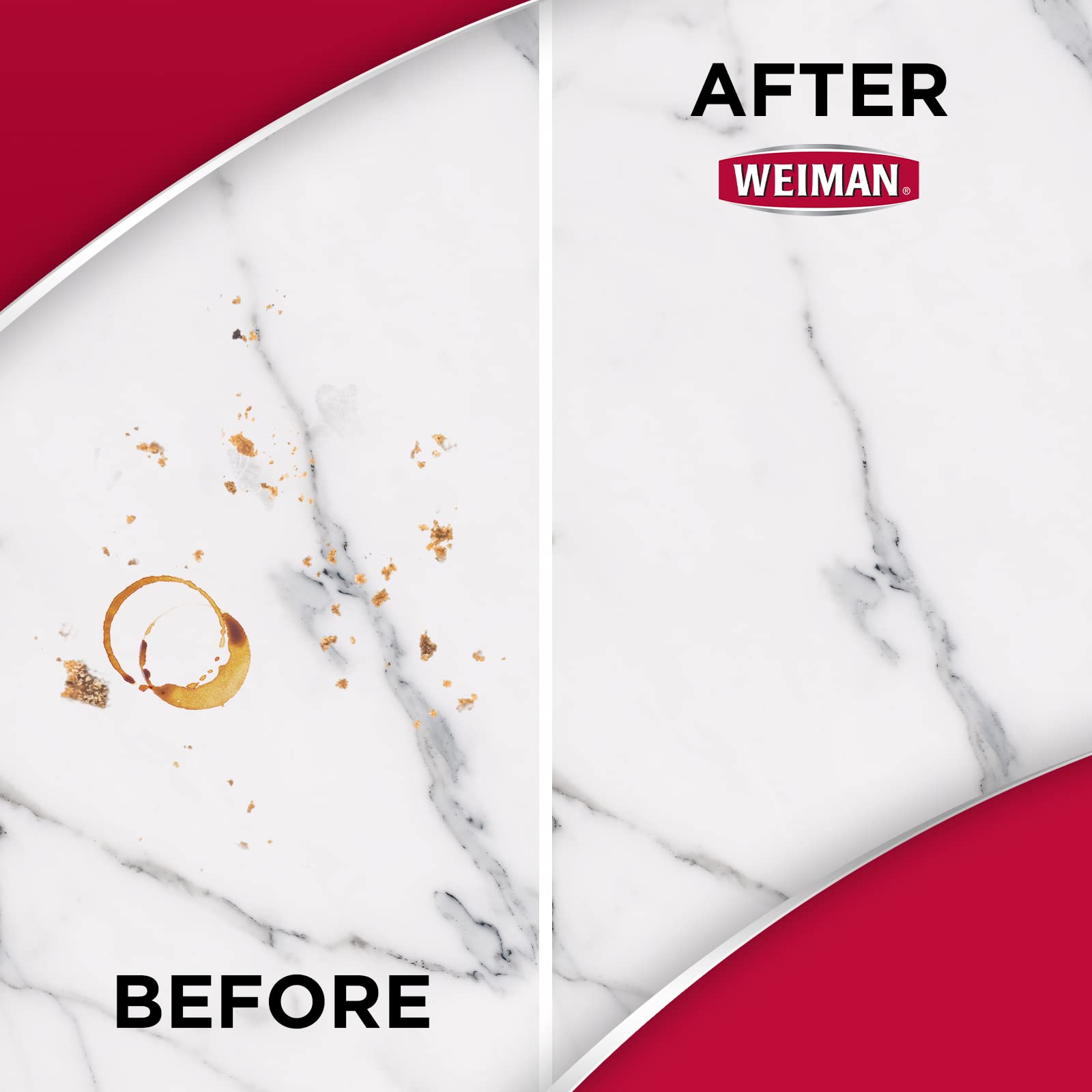 Weiman Quartz Countertop Cleaner and Polish - 24 Ounce with Microfiber Cloth - Clean and Shine Your Quartz Countertops Islands and Stone Surfaces with UV Protection