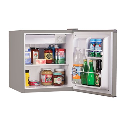 BLACK+DECKER 1.2 Cu. Ft. Compact Upright Freezer, Mini Deep Freeze with Full-Width Wire Shelf & BCRK17V Compact Refrigerator Energy Star Single Door Mini Fridge with Freezer, 1.7 Cubic Ft, VCM