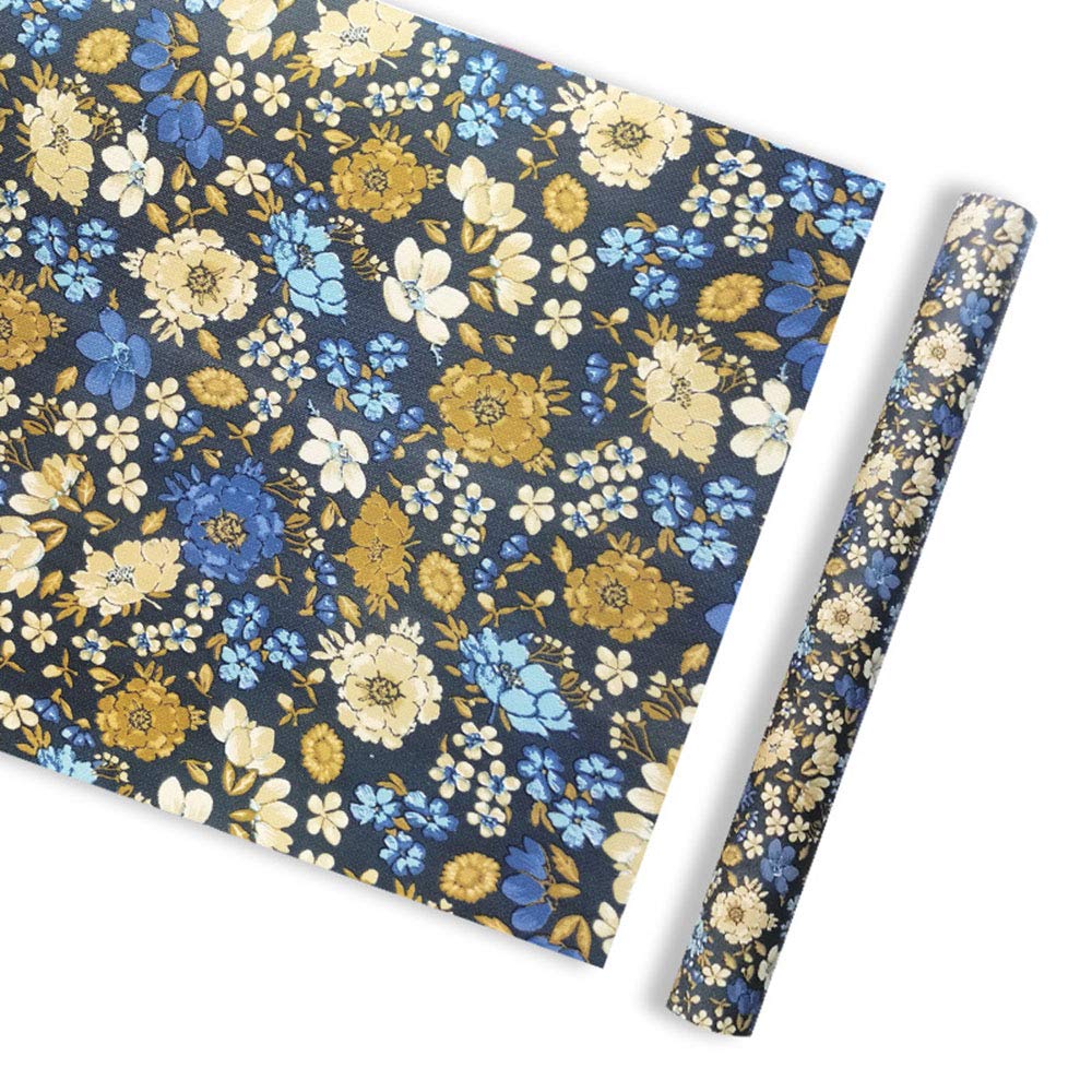 PoetryHome Self Adhesive Vinyl Decorative Wall Paper Shelf Liner for Kitchen Bathroom Cabinets Dresser Desk Drawer Closet 17.7x117 Inches