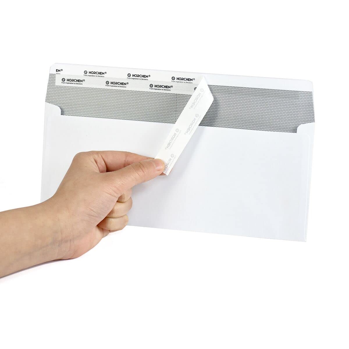500 Count #10 Security Envelopes,Peel & Seal Windowless Bussiness Envelopes,Security Tint Pattern for Mailing of Checks, Invoices, Documents - 4 1/8 x 9 1/2 Inch - White,Horchen