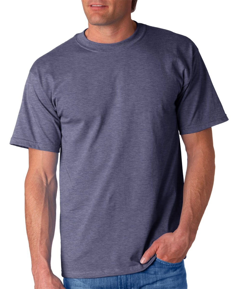 Gildan Men's G2000 Ultra Cotton Adult T-shirt, Heather Indigo, Large