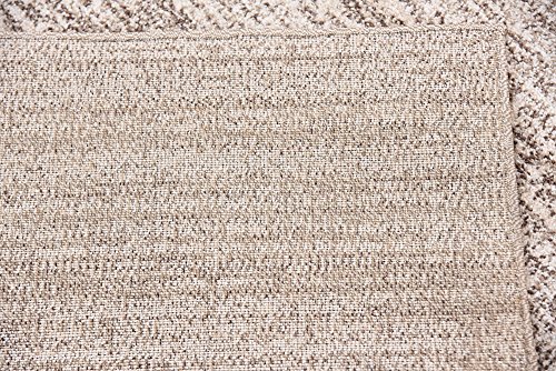 Unique Loom Del Mar Collection Area Rug-Transitional Inspired with Modern Contemporary Design, 10' 0 x 13' 0 Rectangular, Beige/Tan