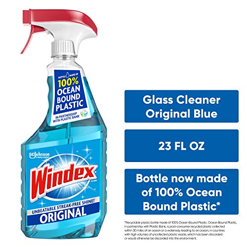 beyond by Black+Decker Cordless dustbusterĀ® - Handheld Vacuum Cleaner - Cordless, ICY Blue & Windex Glass and Window Cleaner Spray Bottle, Original Blue, 23 fl oz