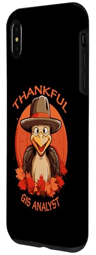 iPhone XS Max GIS Analyst Funny Thanksgiving Turkey & Fall Case