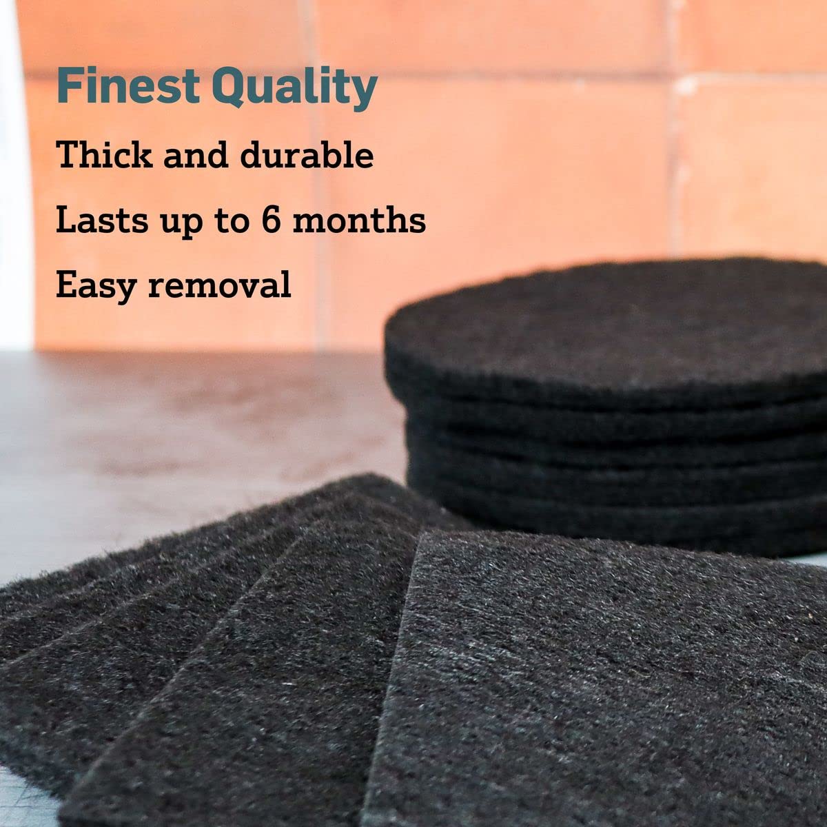 12 Pack Epica Charcoal Filter Replacement for Countertop Compost Bin | Kitchen Compost Bin Filter | 2-in-1 Compost Bucket Filter Removes Odors | Compost Filter, 6.5β