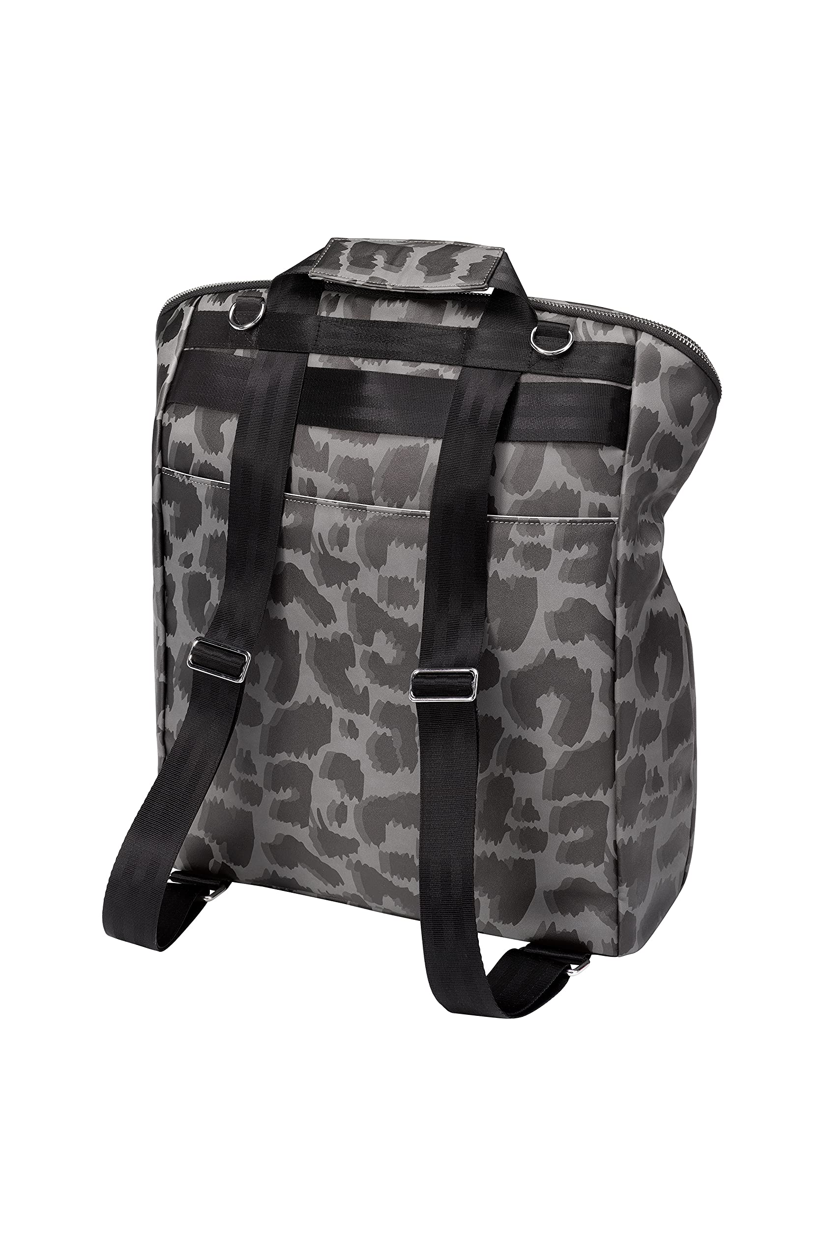 Petunia Pickle Bottom Cinch Convertible Backpack - Baby Bag - Baby Diaper Bag for Parents - Baby Backpack Diaper Bag - Stylish, Spacious, Secure Backpack for Busy Modern Moms & Dads - Shadow Leopard