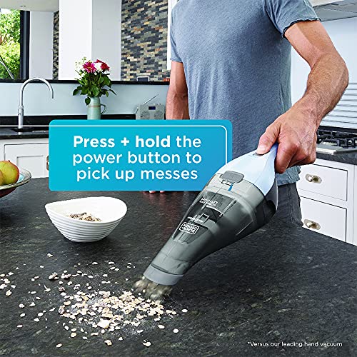 beyond by Black+Decker Cordless dustbusterĀ® - Handheld Vacuum Cleaner - Cordless, ICY Blue & Windex Glass and Window Cleaner Spray Bottle, Original Blue, 23 fl oz