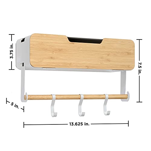 BLACK + DECKER WHITE HANGING RACK SYSTEM-SHELF W/DOOR (BDSTKT282WH)