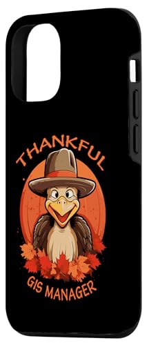iPhone 12/12 Pro GIS Manager Funny Thanksgiving Turkey & Fall Case