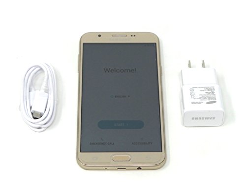 Samsung Galaxy J7 Prime 5.5in Smartphone GSM Unlocked 16GB 8MP Gold 4G SM-J727T (Renewed)