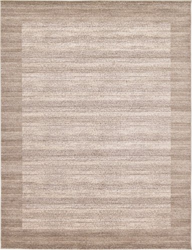 Unique Loom Del Mar Collection Area Rug-Transitional Inspired with Modern Contemporary Design, 10' 0 x 13' 0 Rectangular, Beige/Tan